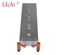 China Copper Tube Liquid Cooling Plate , Liquid Cold Plate With Epoxy Bonding Process for sale