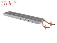China Copper Tube Liquid Cooling Plate , Liquid Cold Plate With Epoxy Bonding Process for sale