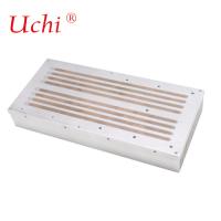 China CNC machined Photovoltaic Inverter High Power Aluminum Extruded Radiator Or Shovel Tooth Buried Pipe For Laser Cooling for sale