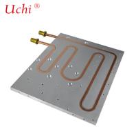 China Customized Liquid Cold Plate CNC Machined Epoxy Filled Burial Flat Tube Water Cooling Plate for sale
