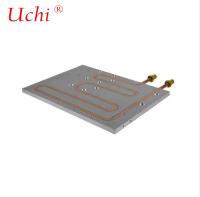 China Customized Liquid Cold Plate CNC Machined Epoxy Filled Burial Flat Tube Water Cooling Plate for sale