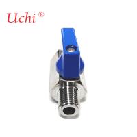 China Water Cooling Plate Water Valve 304 Stainless Steel Double Outer Inner And Outer Wire Micro Mini Ball Valve for sale