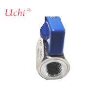 China Water Cooling Plate Water Valve 304 Stainless Steel Double Outer Inner And Outer Wire Micro Mini Ball Valve for sale