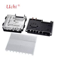 China Epoxy Bonded Copper Tube Liquid Cold Plate Compact Structure Heat Dissipation for sale