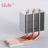 China Aluminum Copper Server CPU Cooling Plate Heat Pipe Radiator Solution for sale