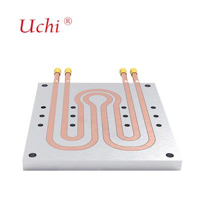China Immersed Copper Tube Liquid Cold Plate Radiator Water Cooling Thermal Solution for sale