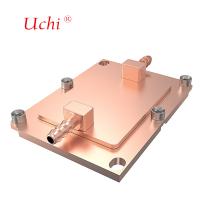 China Custom Pure Copper CPU Heat Sink Water Cooler Cold Plate Liquid Cooling for sale