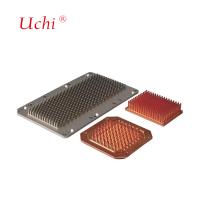China Aluminum Pin Fin CPU Cold Plate Skived Heat Sink Cooling Solution for sale