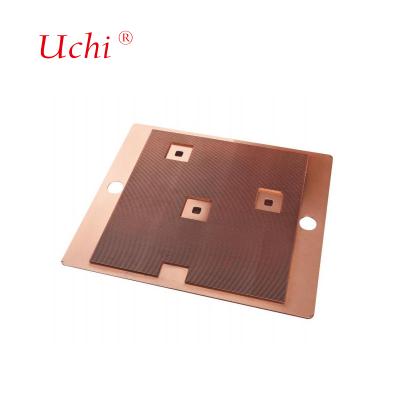 China 220 Series 600W Copper Tube Cold Plate Heat Sink Skived Fin Design for sale