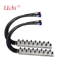 China Liquid Cooling Distribution Plate Manifold Water Cooling Fittings Header Pipe Design for sale