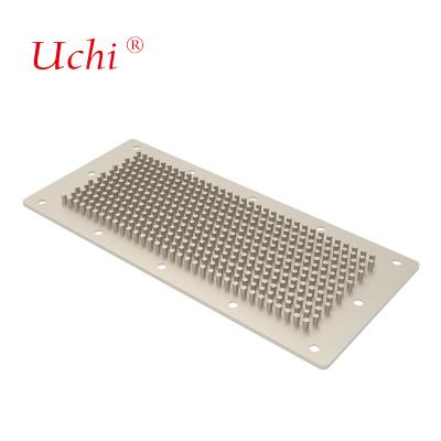 China CNC Machined Square Copper Fin Copper Cold Plate Forged CPU Heat Sink for sale