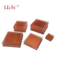 China Mini Square Copper Pin Fin Cold Forged Heat Sink Thermal Solution for sale