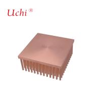 China Mini Square Copper Pin Fin Cold Forged Heat Sink Thermal Solution for sale