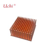 China Mini Square Copper Pin Fin Cold Forged Heat Sink Thermal Solution for sale