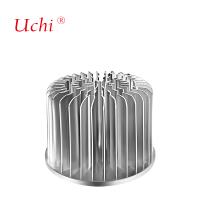 China 100mm Silver Casing Radial Cold Forged Heat Sink Aluminum Design for sale