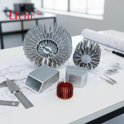 China 30W Anodized Tubular Heat Sink Skived Thermal Dissipation Solution for sale
