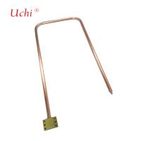 China Copper Liquid Cooled Right Angle Curved Bending Heat Pipe for Optical Module Cooling for sale