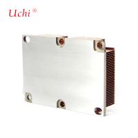 China High Density Stacked Al Cu Fin Heat Sink Heat Pipe for Server Optical Cooling for sale