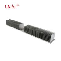 China 600W LED Skived Fin Heat Sink Finned Heat Pipe Double Tower Optical Radiator for sale