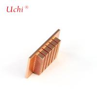 China 58W High Density Copper Skived Fin Heat Sink for Optical Module Cooling for sale