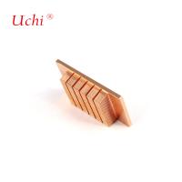 China 58W High Density Copper Skived Fin Heat Sink for Optical Module Cooling for sale