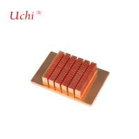 China 58W High Density Copper Skived Fin Heat Sink for Optical Module Cooling for sale