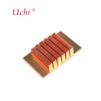 China 58W High Density Copper Skived Fin Heat Sink for Optical Module Cooling for sale