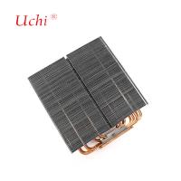 China 1500W LED Finned Heat Pipe 5 Zipper Fin Heat Sink Module for Optical Cooling for sale