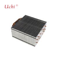 China 1500W LED Finned Heat Pipe 5 Zipper Fin Heat Sink Module for Optical Cooling for sale
