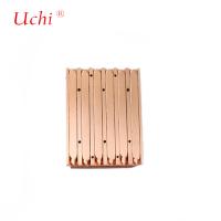 China Buckle Copper Fin Heat Sink for Power Supply Optical Module Cooling Plate for sale
