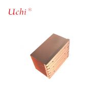 China Buckle Copper Fin Heat Sink for Power Supply Optical Module Cooling Plate for sale