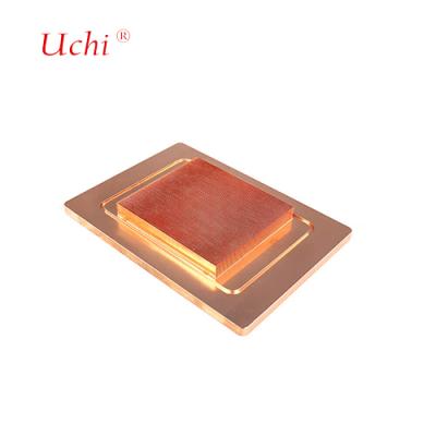 China Copper High Density Fin Heat Sink Plates Liquid Cooling System Component for sale