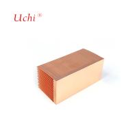 China Custom Copper Thick Fin Skived Heat Sink High Power Thermal Solution for sale