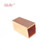 China Custom Copper Thick Fin Skived Heat Sink High Power Thermal Solution for sale