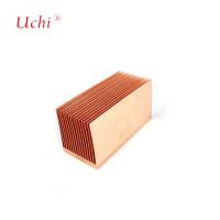 China Custom Copper Thick Fin Skived Heat Sink High Power Thermal Solution for sale