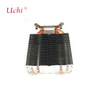 China Clip Type Zipper Fin Computer CPU Heat Sink 4 Heat Pipes Radiator for sale