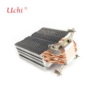 China Clip Type Zipper Fin Computer CPU Heat Sink 4 Heat Pipes Radiator for sale
