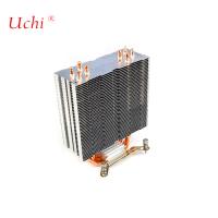 China Clip Type Zipper Fin Computer CPU Heat Sink 4 Heat Pipes Radiator for sale
