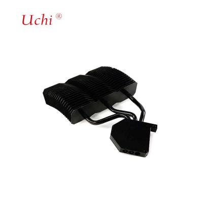 China High Precision Black Aluminum Heat Sink LED Lighting Application Cooling for sale
