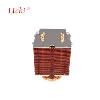 China High Power Pure Copper Zipper Fin Heat Pipe LED Heat Sink Industrial Lighting for sale