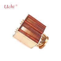 China High Power Pure Copper Zipper Fin Heat Pipe LED Heat Sink Industrial Lighting for sale
