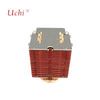 China High Power Pure Copper Zipper Fin Heat Pipe LED Heat Sink Industrial Lighting for sale