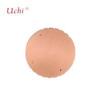 China 1500W Liquid Cooled Pure Copper Round LED Lighting Heat Sink Component for sale