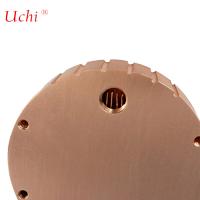 China 1500W Liquid Cooled Pure Copper Round LED Lighting Heat Sink Component for sale