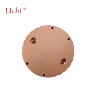 China 1500W Liquid Cooled Pure Copper Round LED Lighting Heat Sink Component for sale
