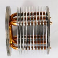 China Copper Heat Pipe Zipper Fin Heat Sink Industrial Lights Cooling Thermal for sale