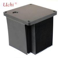 China Anodized Black Aluminum Skived Heat Sink Industrial PCB Cooling Solution for sale