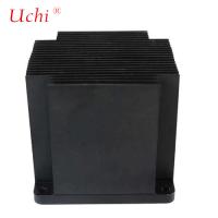 China Anodized Black Aluminum Skived Heat Sink Industrial PCB Cooling Solution for sale