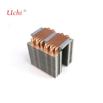 China High Power Computer CPU Heat Sink Embedded Heat Pipes Desktop Cooling for sale