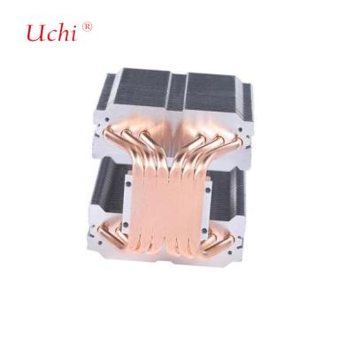 China Custom Copper 6 Heat Pipe CPU Cooler High Performance Computer Cooling for sale